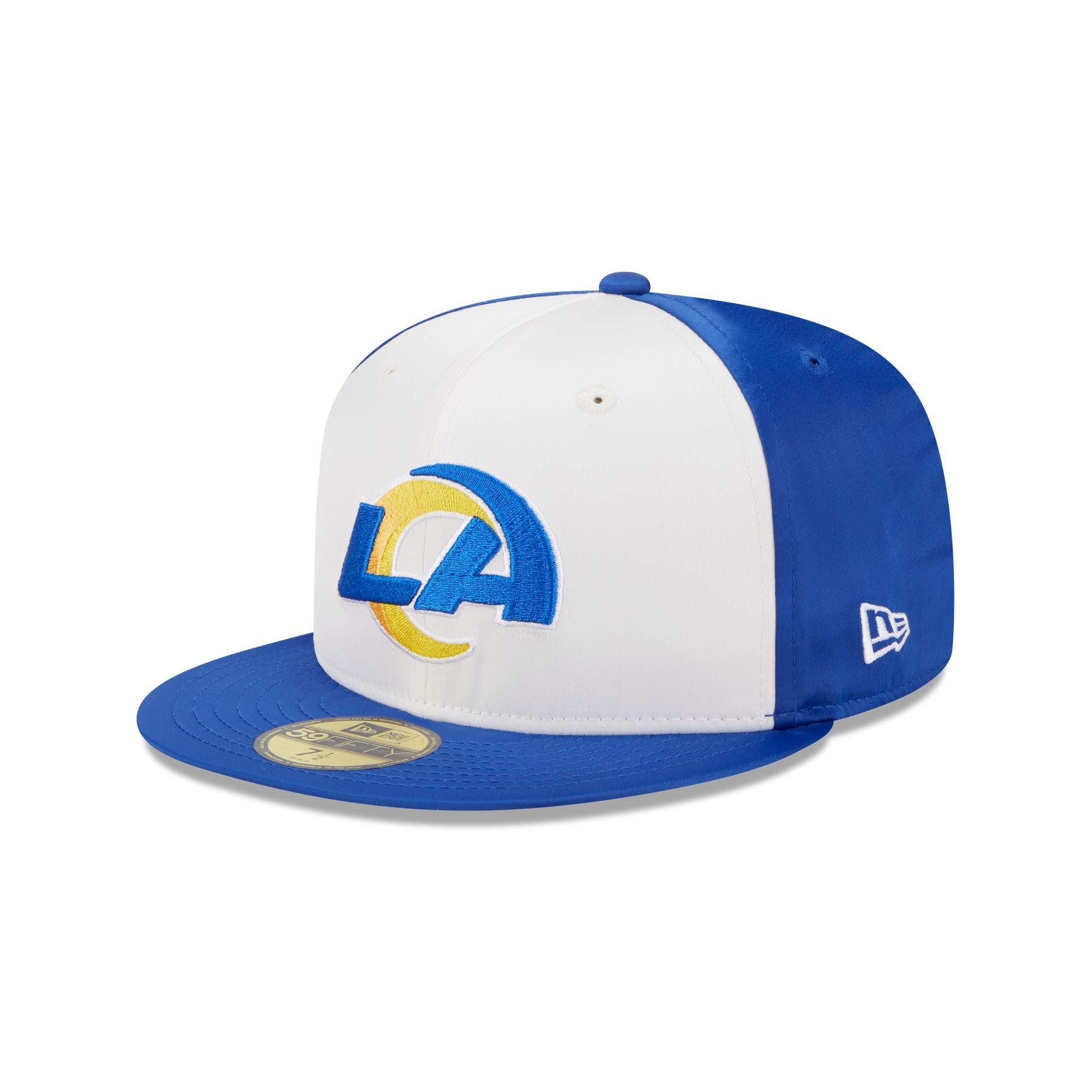 New Era Los Angeles Rams Throwback Satin 2023 59FIFTY Fitted Hat