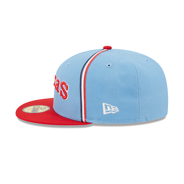 New Era Texas Rangers Powder Blues 2023 59FIFTY Fitted Hat