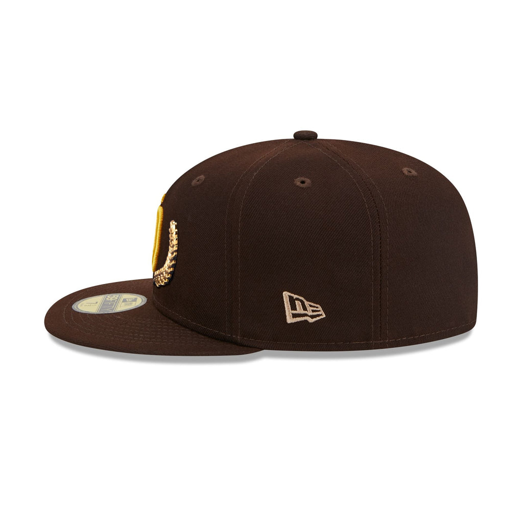 New Era San Diego Padres Gold Leaf 2023 59FIFTY Fitted Hat