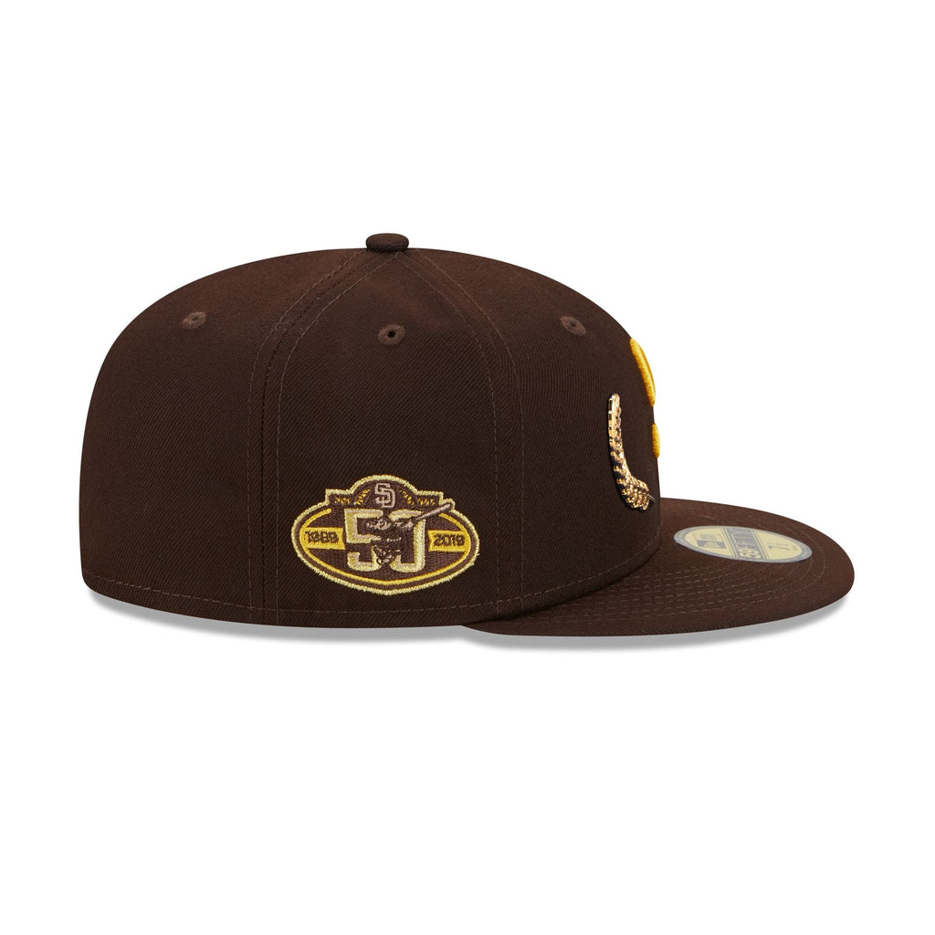 New Era San Diego Padres Gold Leaf 2023 59FIFTY Fitted Hat