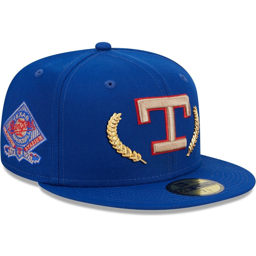 New Era Texas Rangers Gold Leaf 2023 59FIFTY Fitted Hat