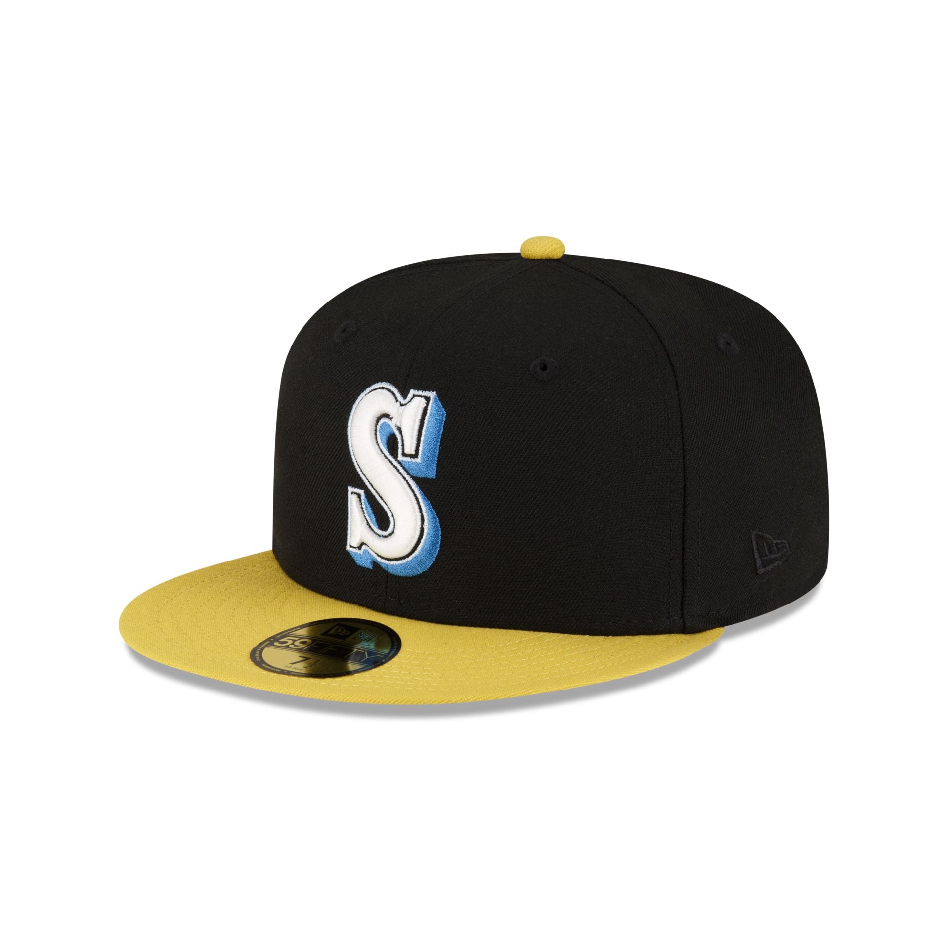 New Era Seattle Mariners Chartreuse Visor 2023 59FIFTY Fitted Hat