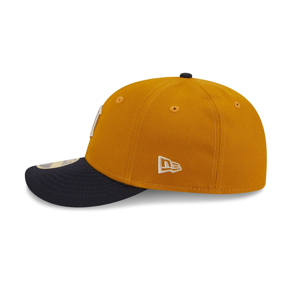 New Era Detroit Tigers Vintage Gold Low Profile 2023 59FIFTY Fitted Hat