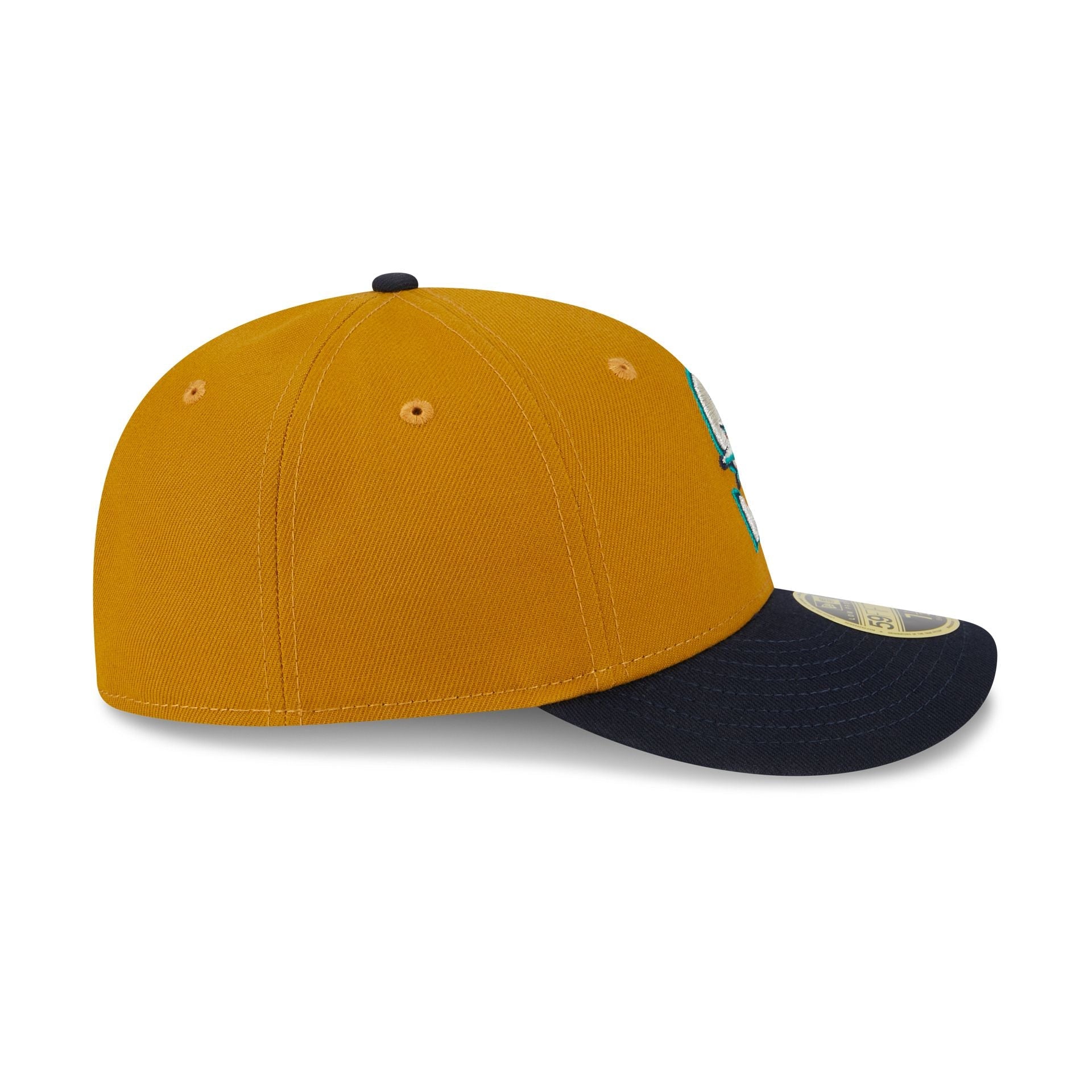 New Era Seattle Mariners Vintage Gold Low Profile 2023 59FIFTY Fitted Hat