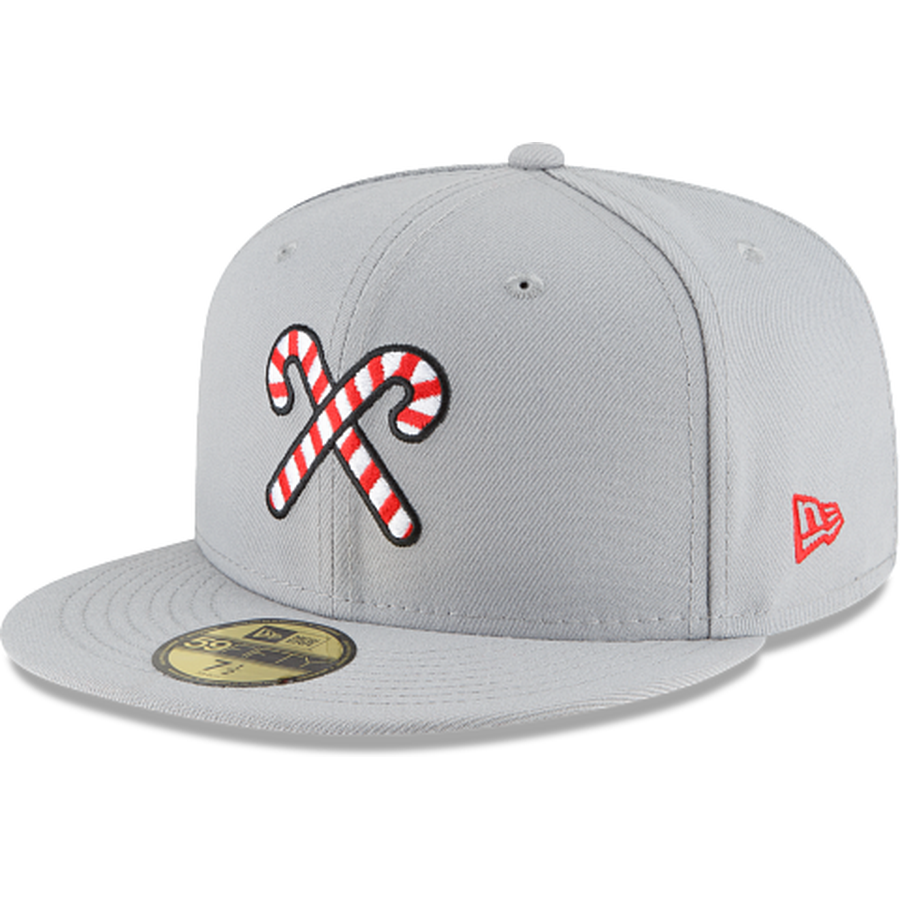 New Era Candy Canes 2022 59FIFTY Fitted Hat | Christmas Caps