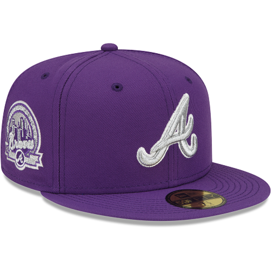 New Era Purple Refresh Atlanta Braves 2022 59FIFTY Fitted Hat