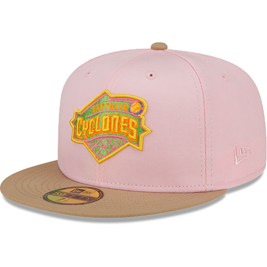New Era Brooklyn Cyclones Sherbet 2022 59FIFTY Fitted Hat