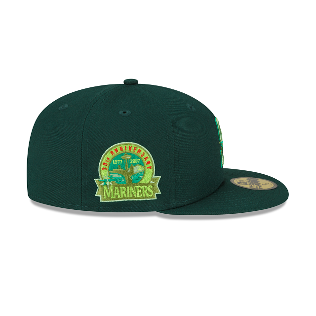 New Era Seattle Mariners Green 30th Anniversary Red UV 59FIFTY Fitted