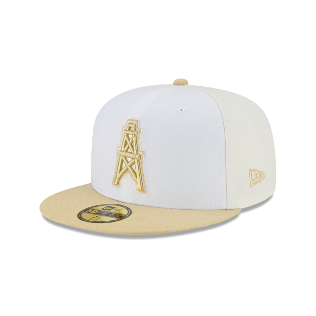 New Era Just Caps Drop 25 Houston Oilers 2022 59FIFTY Fitted Hat