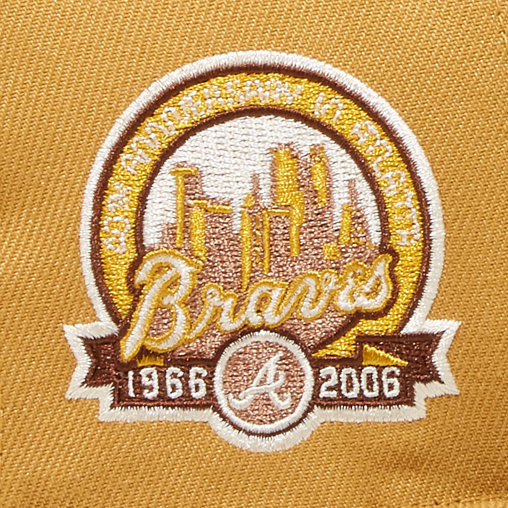 New Era x Eblens Atlanta Braves Panama Tan 59FIFTY Fitted Hat