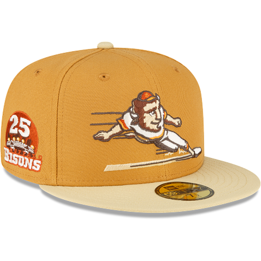 New Era Just Caps Tan Tones Buffalo Bisons 2023 59FIFTY Fitted Hat