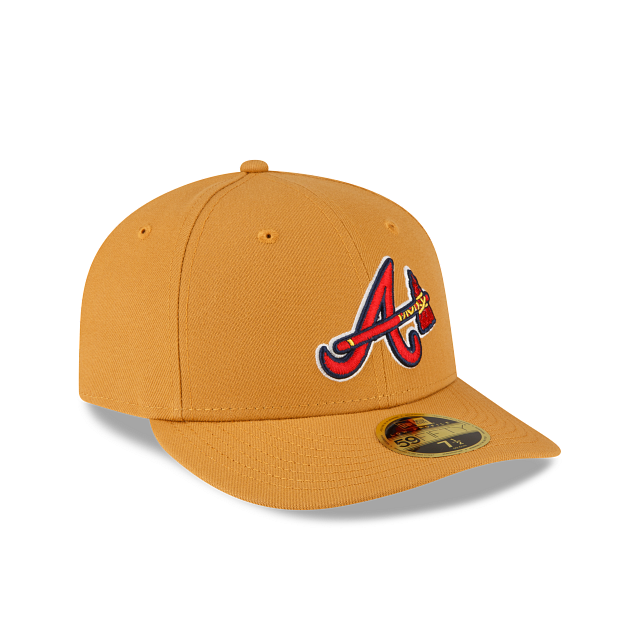 New Era Atlanta Braves Taupe Low Profile 2023 59FIFTY Fitted Hat