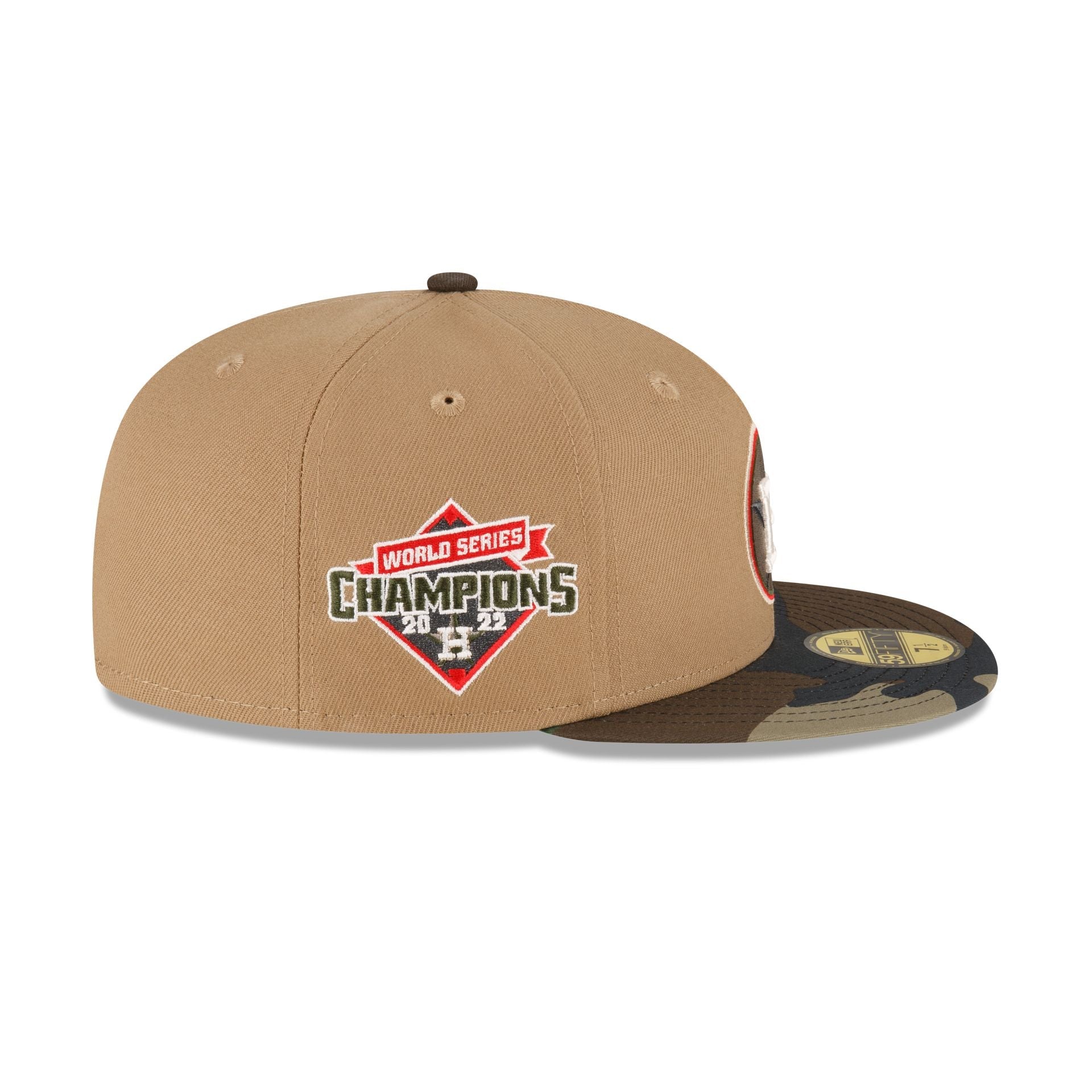New Era Just Caps Camo Khaki Houston Astros 2023 59FIFTY Fitted Hat