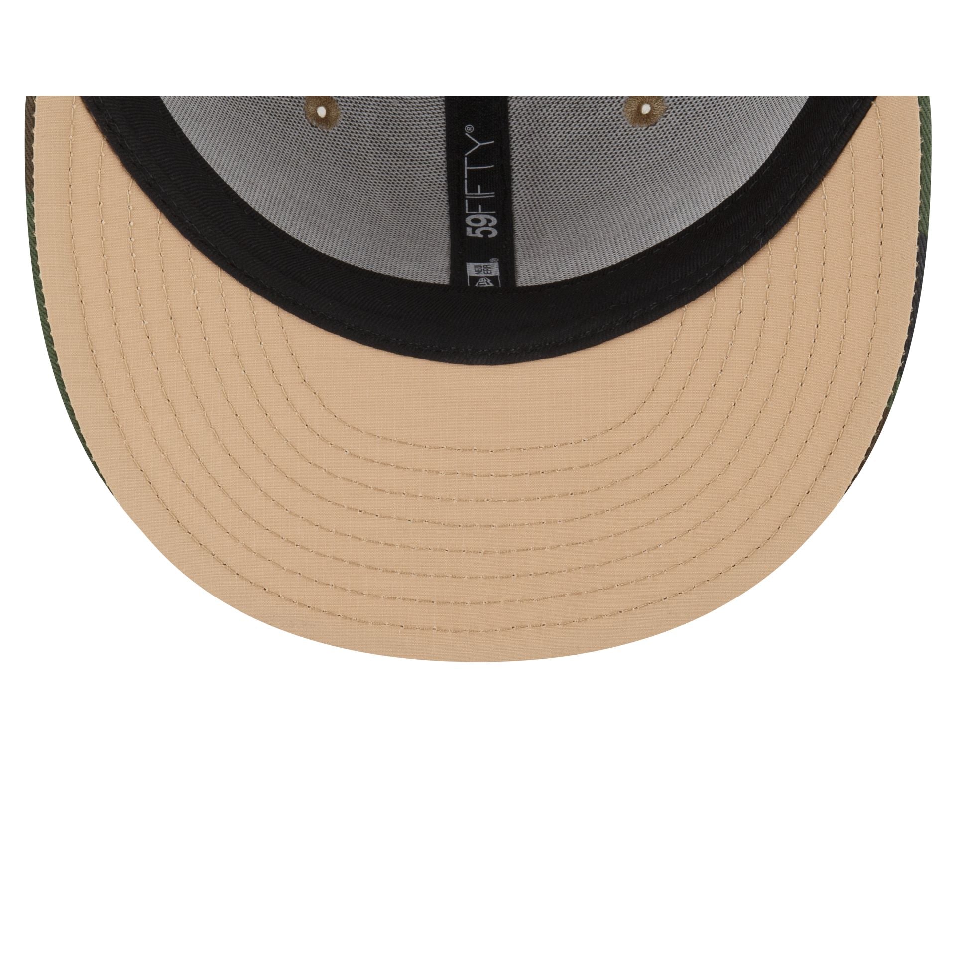 New Era Just Caps Camo Khaki Los Angeles Angels 2023 59FIFTY Fitted Ha