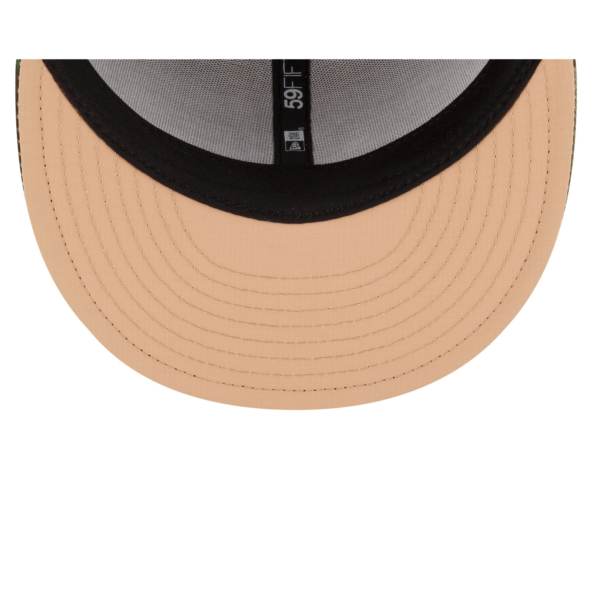 New Era Just Caps Camo Khaki New York Yankees 2023 59FIFTY Fitted Hat