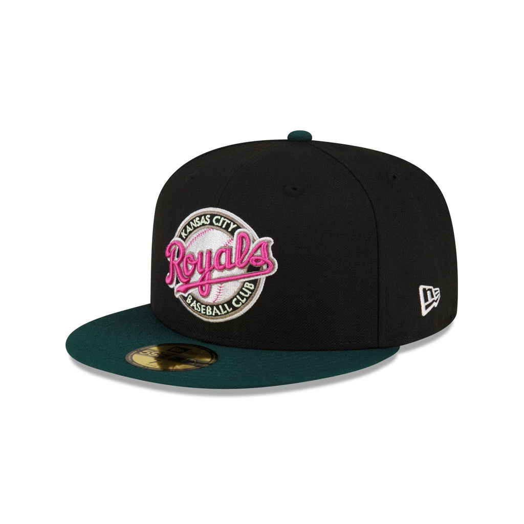 New Era Just Caps Black Crown Kansas City Royals 2023 59FIFTY Fitted Hat