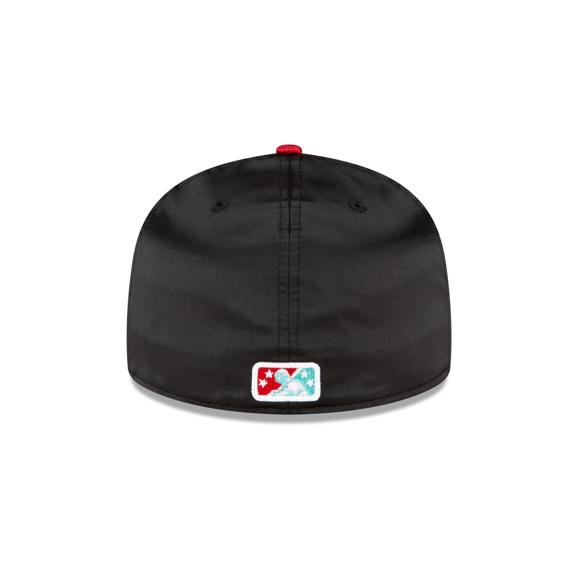 New Era Pensacola Blue Wahoos Black Satin 2023 59FIFTY Fitted Hat