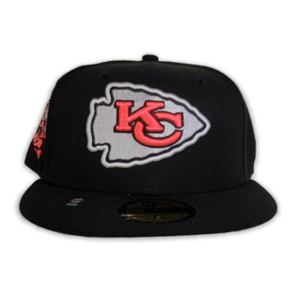 New Era Kansas City Chiefs Black/Pink 40th Season Patch 59FIFTY Fitted