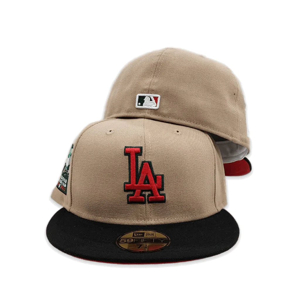 New Era Los Angeles Dodgers Camel/Black 60th Anniversary 59FIFTY Fitte