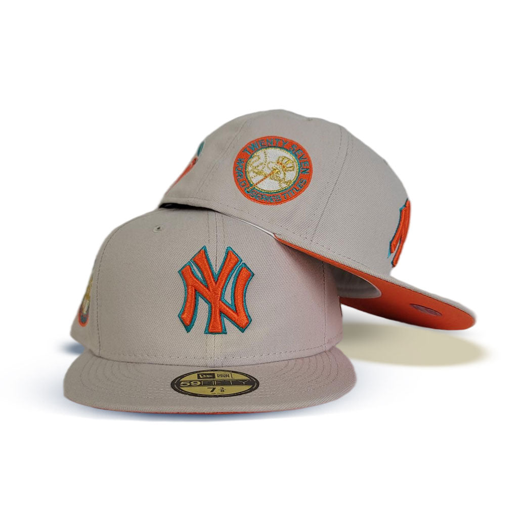 New Era New York Yankees Cream 27 World Series Champions Orange Underv