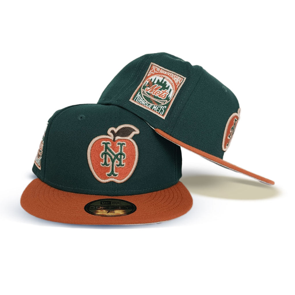 New Era New York Mets Dark Green/Rust 25th Anniversary 59FIFTY Fitted Hat