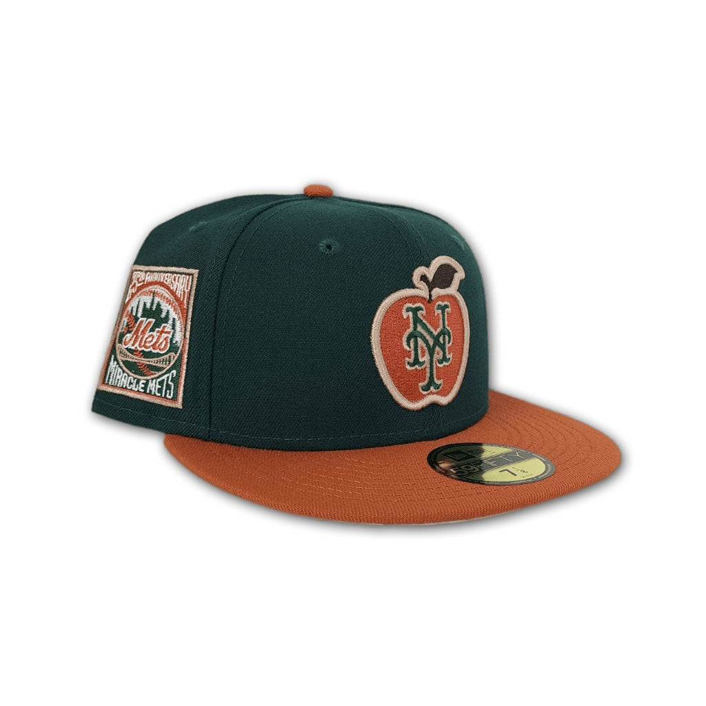 New Era New York Mets Dark Green/Rust 25th Anniversary 59FIFTY Fitted Hat