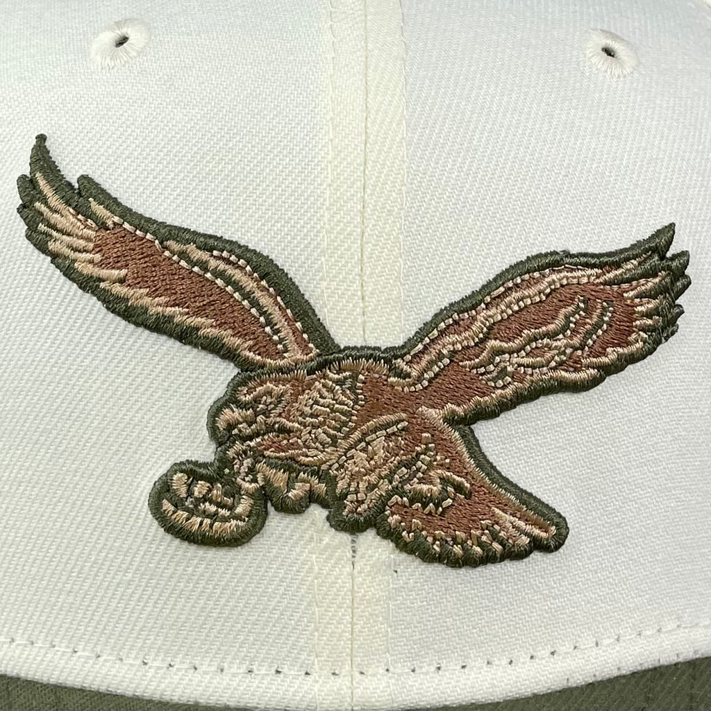 New Era Philadelphia Eagles Chrome/Olive Established 1933 59FIFTY ...