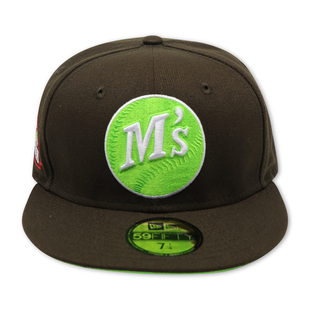 New Era Seattle Mariners "M&M" Brown/Lime Green 30th Anniversary ...