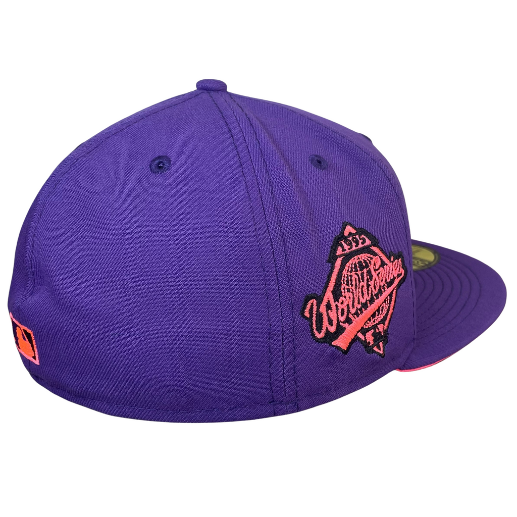 New Era Atlanta Braves Purple/Pink 1995 World Series 59FIFTY Fitted Ha