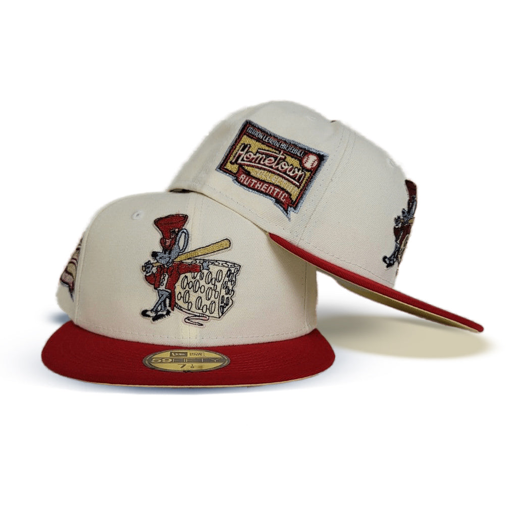 New Era Off White Madison Hatters Hometown Collection 59FIFTY Fitted Hat