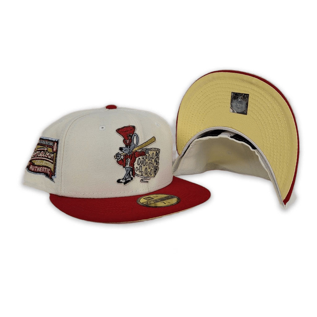 New Era Off White Madison Hatters Hometown Collection 59FIFTY Fitted Hat