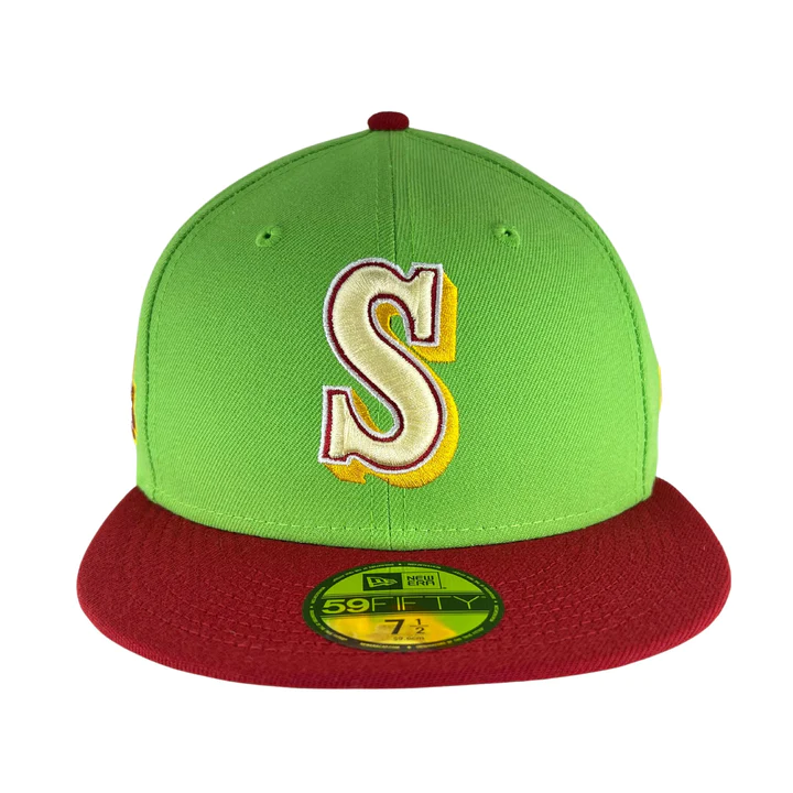 New Era Seattle Mariners Lime/Cardinal 30th Anniversary "Shaggy ...