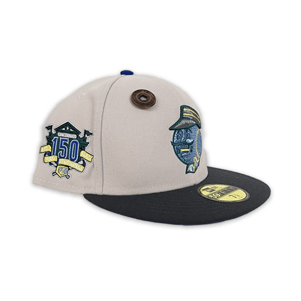 New Era Cincinnati Reds 150th Anniversary Stone/Royal Blue UV 59FIFTY