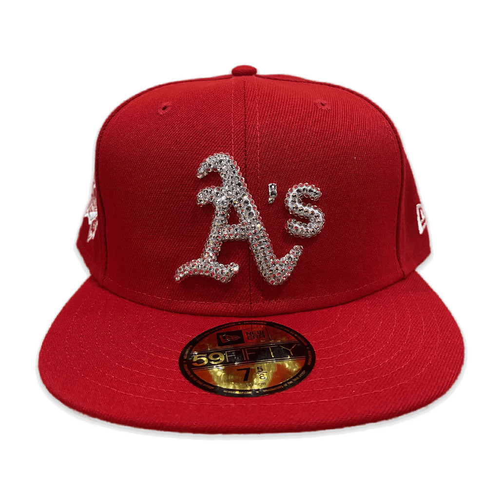 New Era Oakland Athletics 1989 World Series Red Swarovski 59FIFTY ...