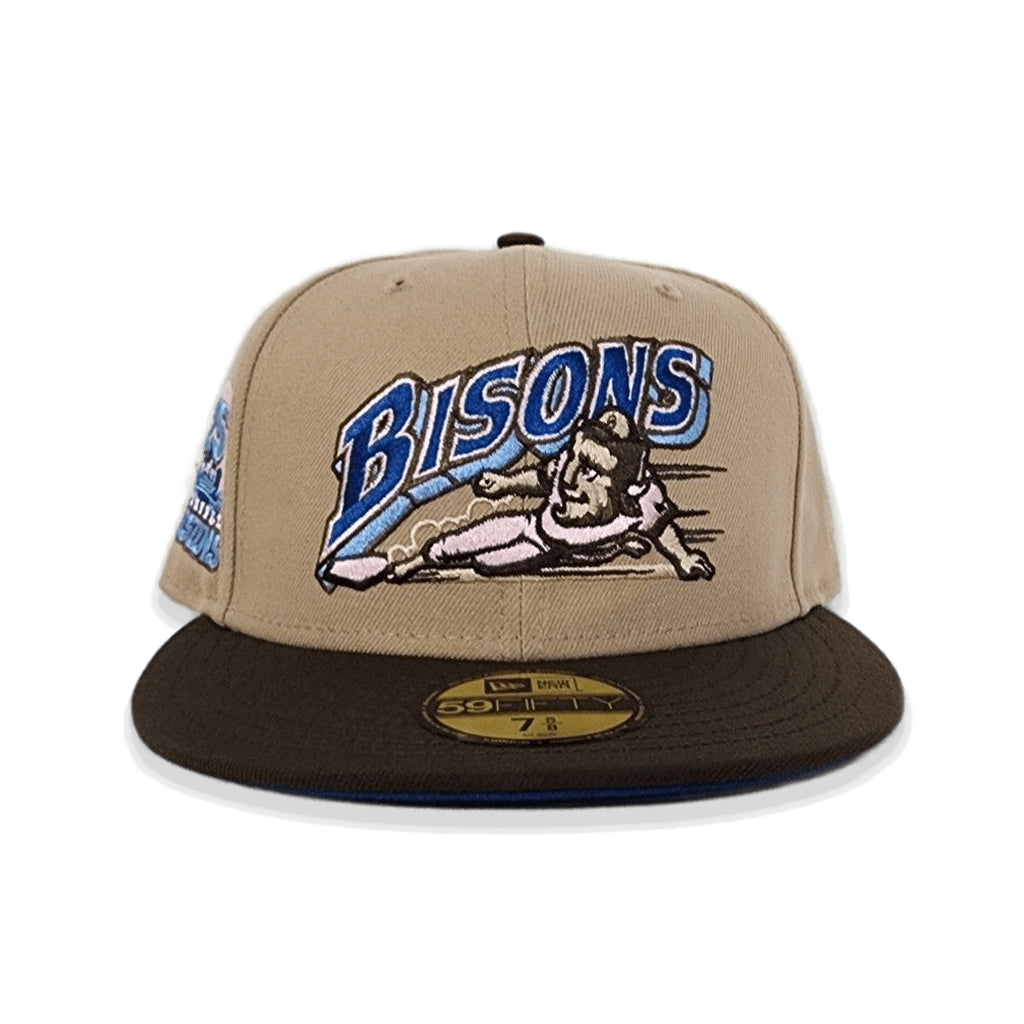 New Era Buffalo Bisons Tan/Brown 25th Years 59FIFTY Fitted Hat