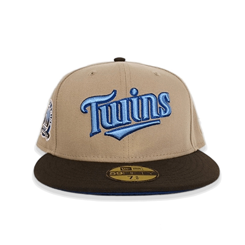 New Era Minnesota Twins Tan/Brown 60th Anniversary 59FIFTY Fitted Hat