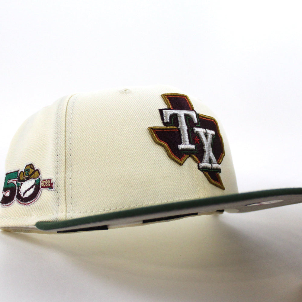 New Era Texas Rangers 50th Anniversary Chrome/Cilantro Green 59FIFTY ...