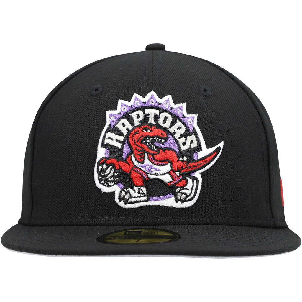 New Era Black Toronto Raptors Hardwood Classics Collection 59FIFTY Fit