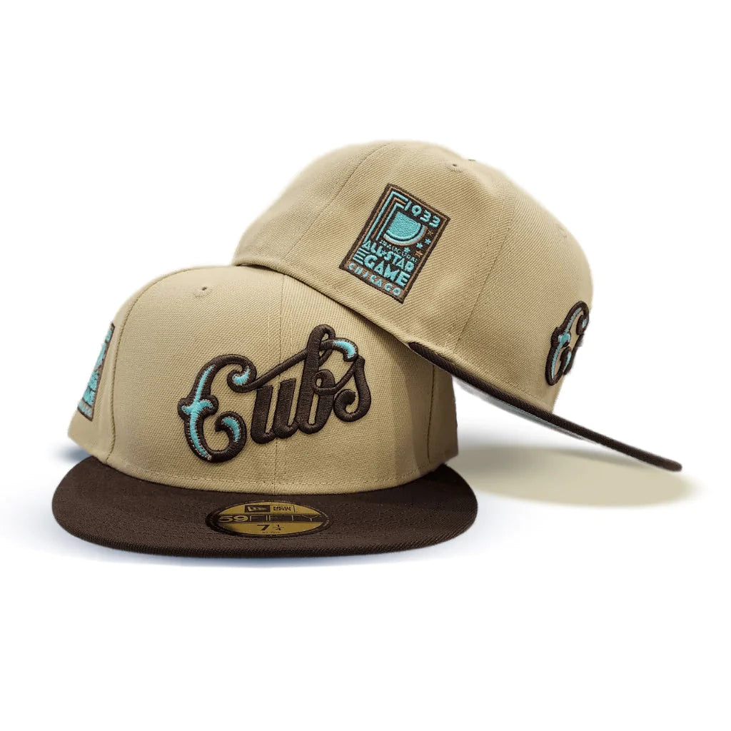 New Era Chicago Cubs Script Vegas Gold/Brown 1933 All-Star Game 59FIFT