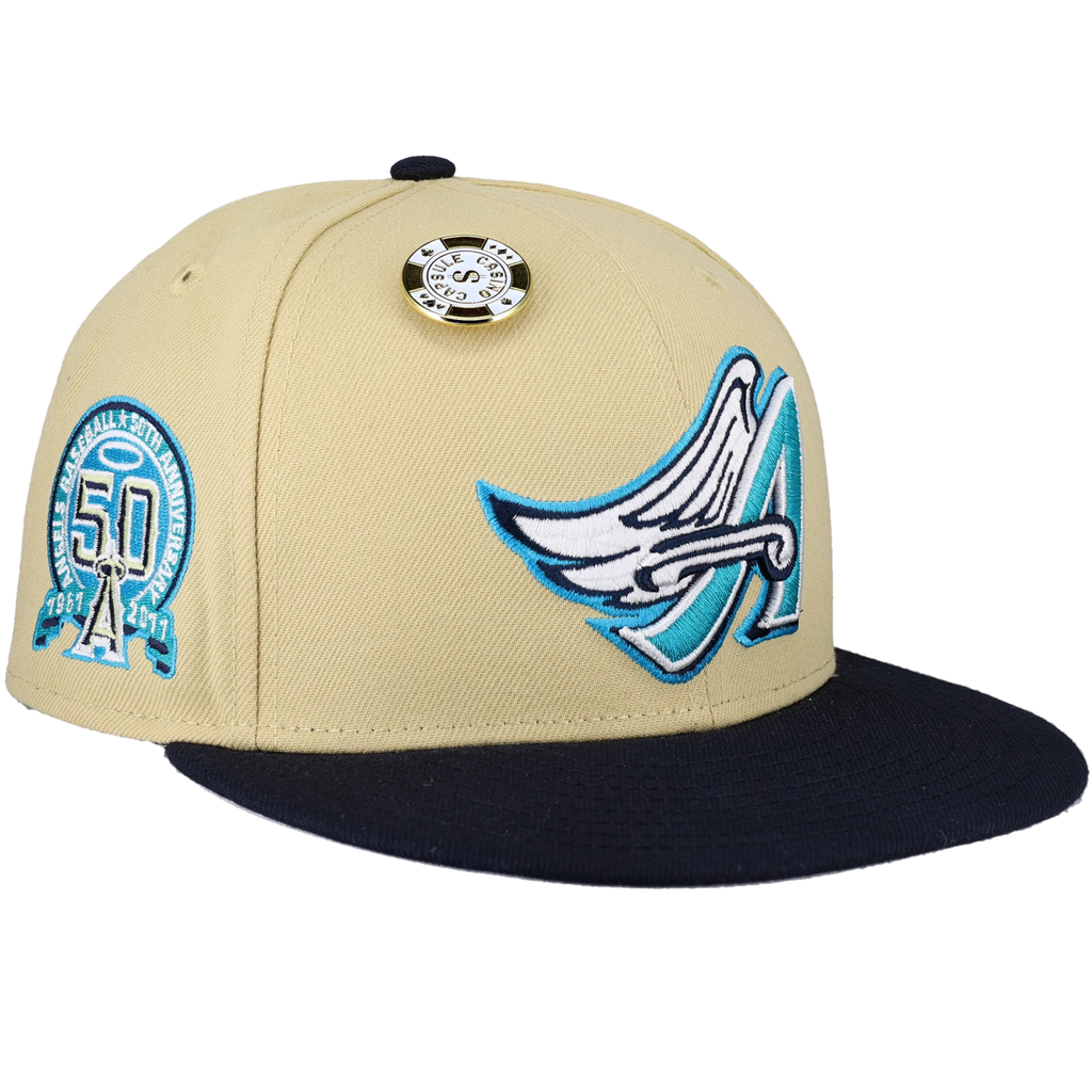 New Era x Capsule Anaheim Angels Vegas Gold Collection 50th Anniversary ...