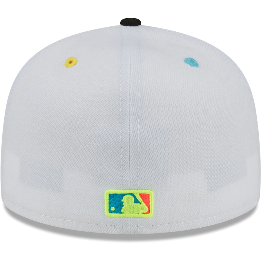 new era atlanta braves white black 1995 world series champions neon eye ...