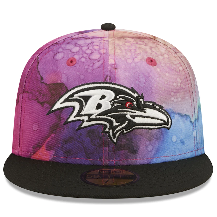 New Era Baltimore Ravens NFL Crucial Catch 2022 Ink Dye 59FIFTY Fitted Hat