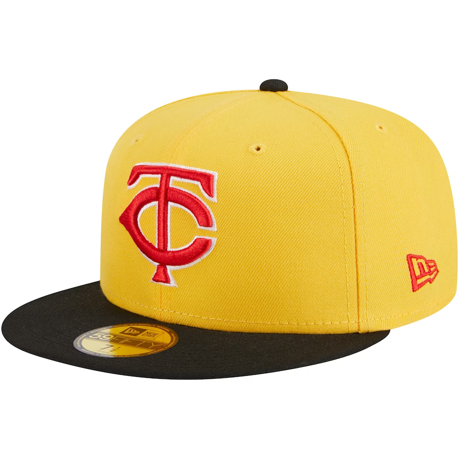 New Era Minnesota Twins Yellow/Black Grilled 2023 59FIFTY Fitted Hat