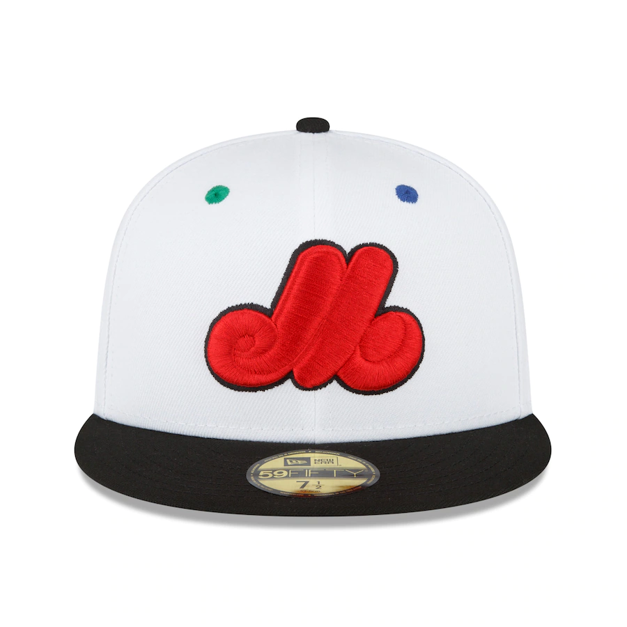 New Era Montreal Expos White/Black 25th Anniversary Primary Eye 59FIFT