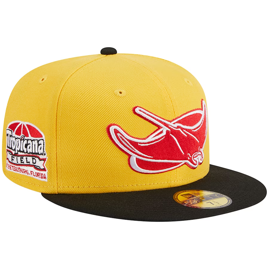 New Era Tampa Bay Rays Yellow/Black Grilled 2023 59FIFTY Fitted Hat
