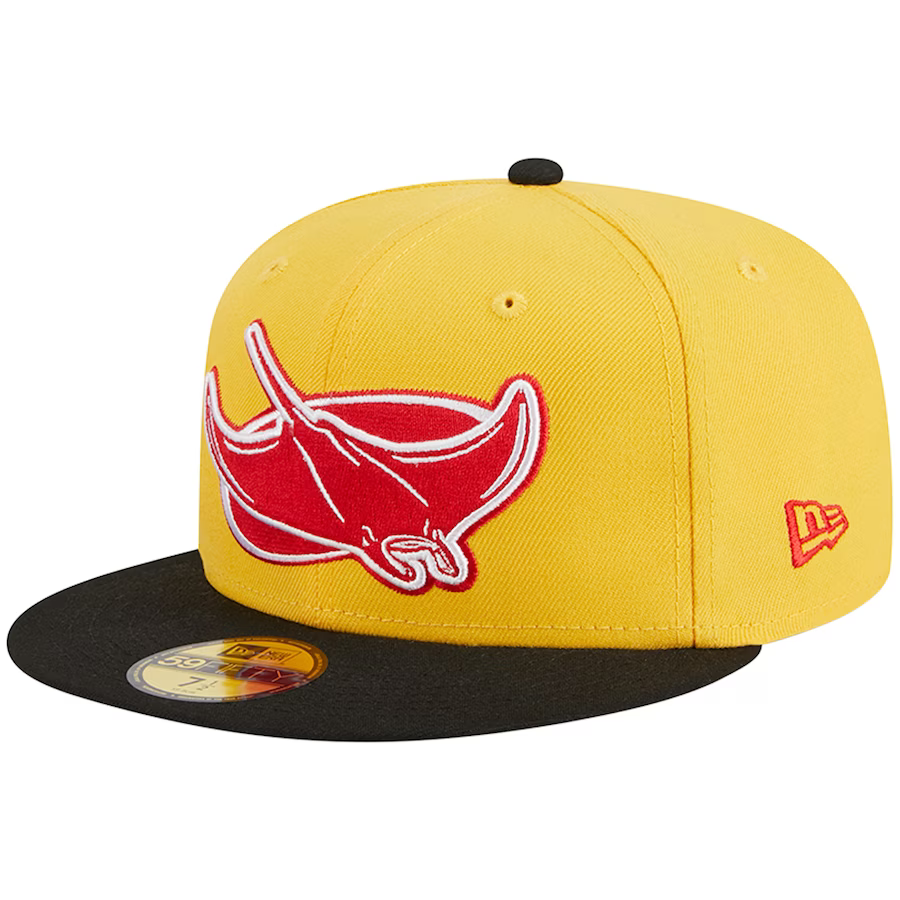 New Era Tampa Bay Rays Yellow/Black Grilled 2023 59FIFTY Fitted Hat
