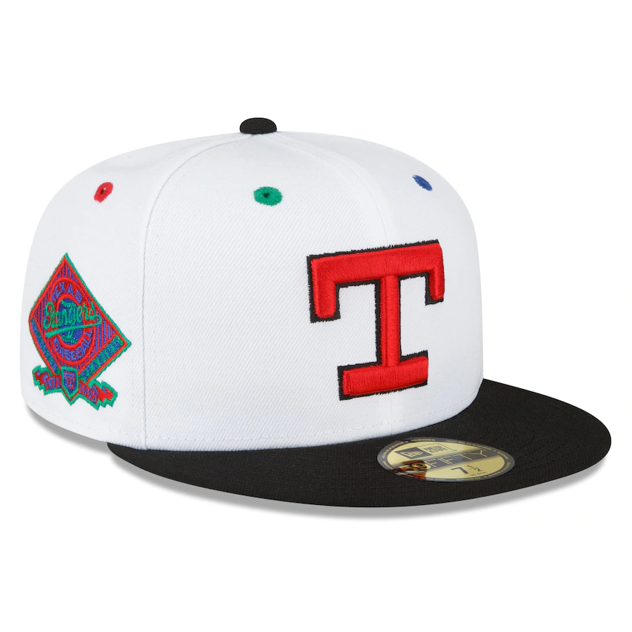 New Era Texas Rangers White/Black Final Season at Arlington Stadium ...