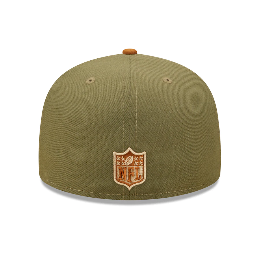 New Era New England Patriots Olive/Brown Toasted Peanut 59FIFTY Fitted Hat