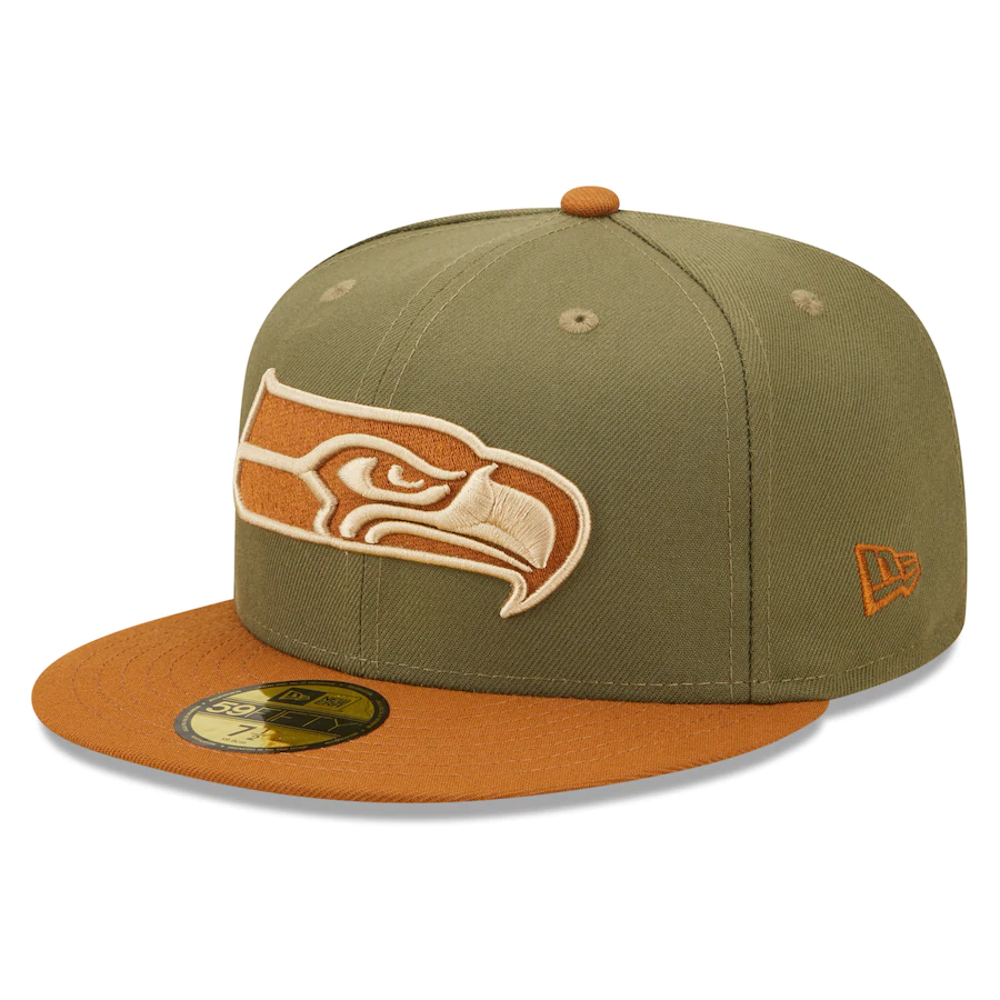 New Era Seattle Seahawks 40 Season Olive/Brown Toasted Peanut 59FIFTY ...