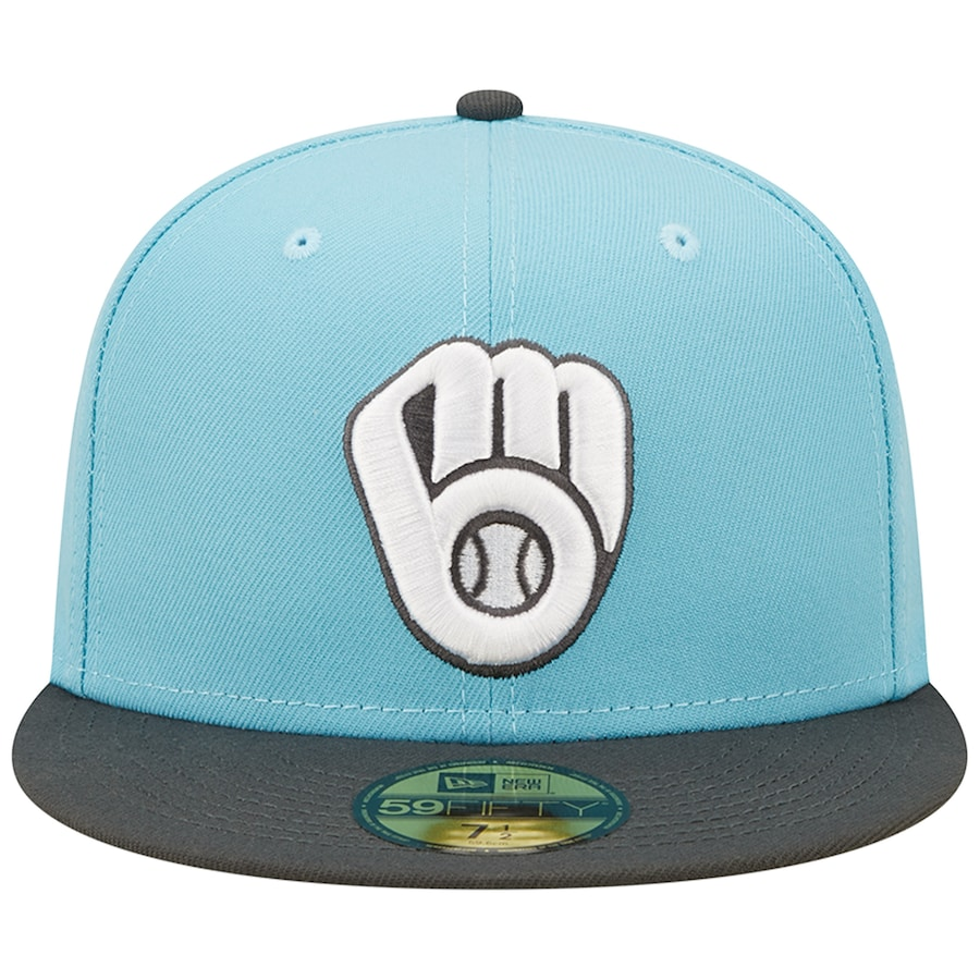 New Era Milwaukee Brewers Light Blue/Charcoal Two-Tone Color Pack ...
